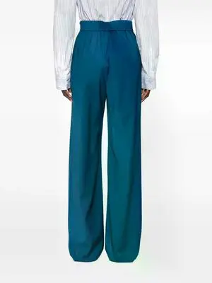 Max Mara Belted Wide-leg Wool Trousers