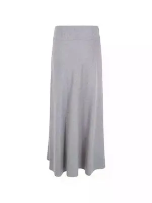 D.exterior Drawstring-waistband Wool Skirt