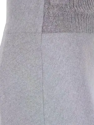 D.exterior Drawstring-waistband Wool Skirt