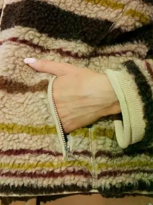 Moncler Striped Fleece Jacket
