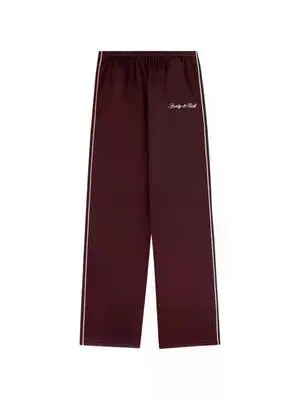 SPORTY & RICH Logo-print Side-stripe Track Pants - Red