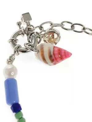 Dsquared2 Logo-charm Beaded Bracelet