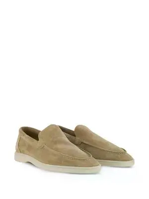 AURELIEN Yacht Suede Loafers - Neutrals