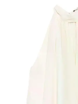 ROTATE BY BIRGER CHRISTENSEN Pleated Halterneck Top
