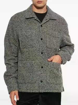 Moncler Button-up Pocket-detail Shirt Jacket - Grey