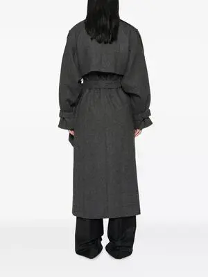 GESTUZ Herringbone Belted Coat