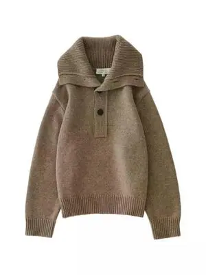 Studio Nicholson Orena Button-up Sweater - Brown