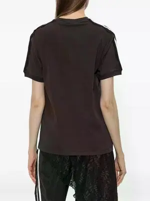 Adidas Lace-trim Embroidered-logo T-shirt