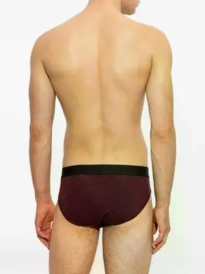 Dsquared2 Logo-print Monogram Briefs - Red