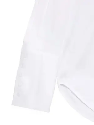 Lorena Antoniazzi Button-cuff Curved-hem Shirt