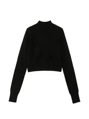Sportmax Mock-neck Brushed Sweater