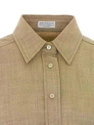 Brunello Cucinelli Buttoned Wool Shirt
