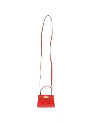 Tory Burch Nano Lee Radziwill Heart-detail Cross Body Bag - Red