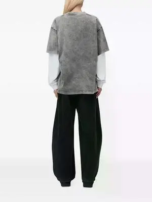 Alexander Wang Short Sleeve Tee W/ Shadow Pocket Graphic
