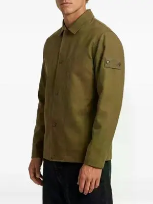 Stone Island Ghost Logo-patch Overshirt