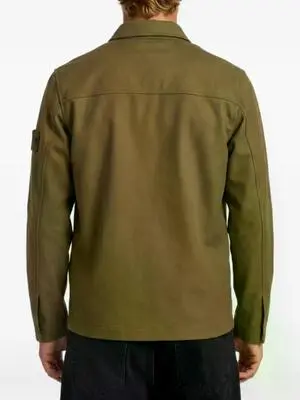 Stone Island Ghost Logo-patch Overshirt