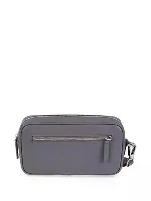 Emporio Armani Logo-plaque Zip-around Wash Bag Grey