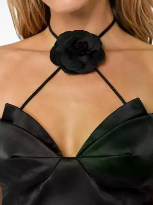 Philipp Plein Flower-detail Halterneck Top