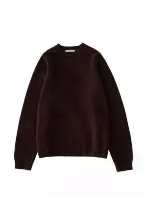Studio Nicholson Hemyl Crew-neck Sweater - Brown