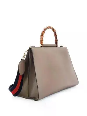 Gucci Nymphaea Top Handle Bag Leather Medium Tote Bag