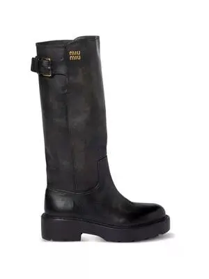 Miu Miu Leather Boots