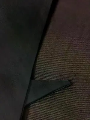 LEMAIRE Leather Triangle Scarf - Black