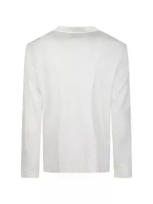 Emporio Armani Logo-print Long-sleeve T-shirt - White