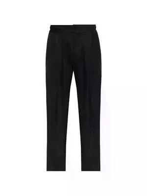 Kiton Elasticated-waistband Trousers - Black