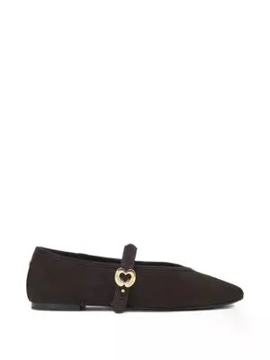 Maje Suede Ballet Flats