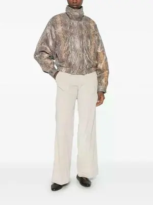 WHITE SAND Corduroy Wide-leg Trousers