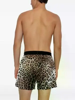 TOM FORD Leopard-print Boxers - Black