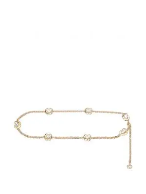 Maje Chain Belt With Logo Details - Gold