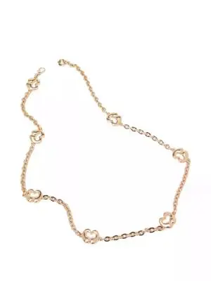 Maje Chain Belt With Logo Details - Gold
