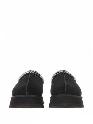 UGG Tazz Ii Embroidered Suede Slippers - Black