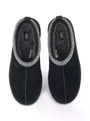 UGG Tazz Ii Embroidered Suede Slippers - Black