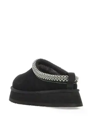UGG Tazz Ii Embroidered Suede Slippers - Black