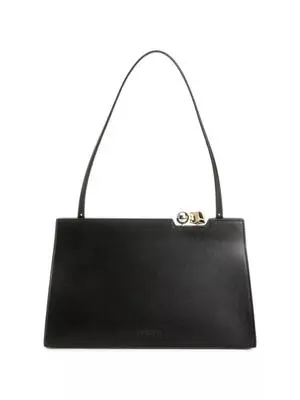 Jacquemus Le Salon Leather Shoulder Bag - Black