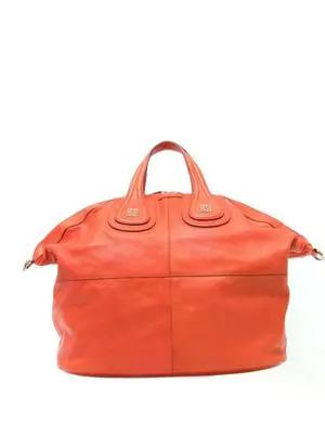 Givenchy Nightingale Leather Tote Bag - Orange