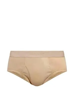 TOM FORD Logo-waistband Briefs - Neutrals