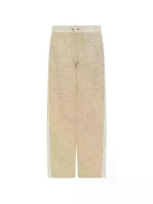 Moncler Bouclé-knit Wide-leg Trousers - Neutrals
