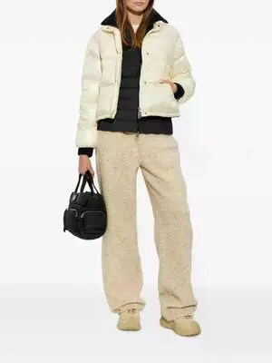Moncler Bouclé-knit Wide-leg Trousers