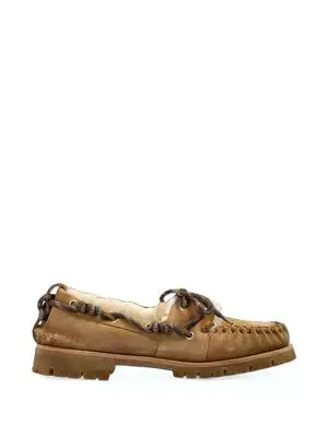 GOLDEN GOOSE Cruise Fur-lined Boat Shoes