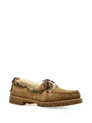 GOLDEN GOOSE Cruise Fur-lined Boat Shoes