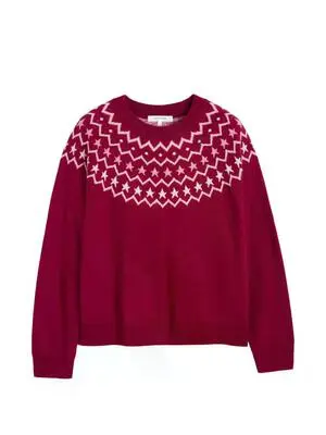 Chinti & Parker Fair Isle Sweater - Red
