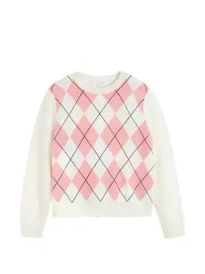 Chinti & Parker Argyle-knit Sweater - Neutrals