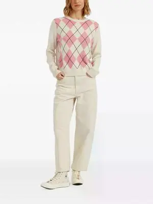 Chinti & Parker Argyle-knit Sweater