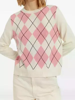 Chinti & Parker Argyle-knit Sweater