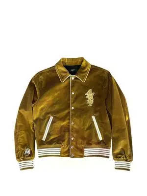 Amiri Corduroy Logo-patch Jacket - Yellow