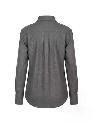 SA SU PHI Concealed-front Wool Shirt