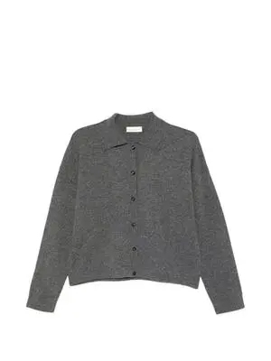 ROBERTO COLLINA Button-up Collar Cardigan - Grey